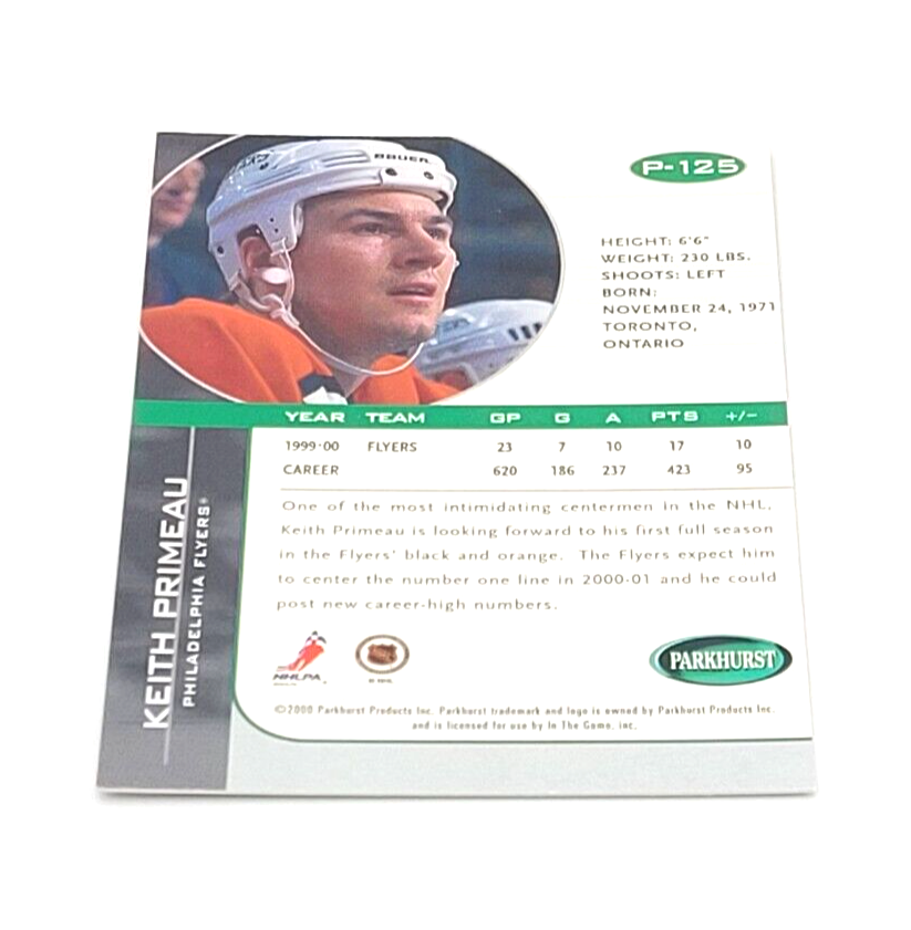 2000-01 Parkhurst 50 Anniversary Hockey Keith Primeau Philadelphia ...