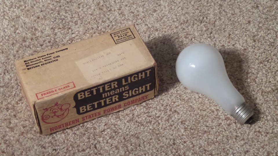 Vintage Reddy Kilowatt Advertising Light Bulb with NSP Box & Bulb ...