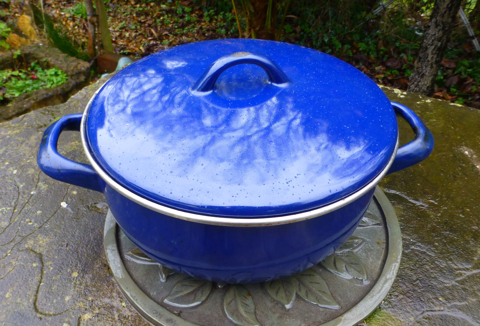 Vintage Prinz of Germany Enamel Cookware Casserole Dish Stockpot with ...