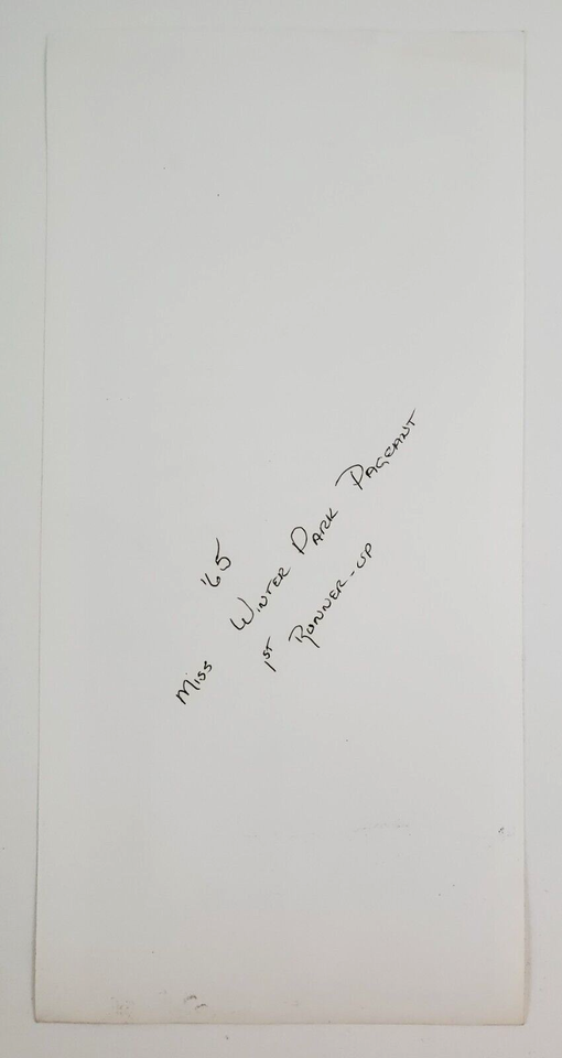 1965 Miss Winter Park Florida FL Beauty Pageant Runner Up Vintage Press ...