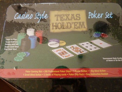 CASINO STYLE - TEXAS HOLD'EM POKER SET - 200 POKER CHIPS | eBay