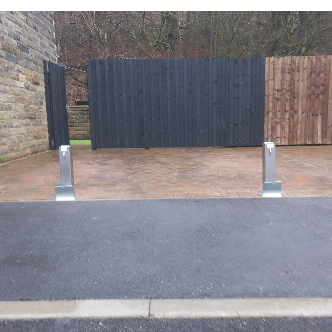Ramco 100 Stainless Steel Anti-Ram Driveway Security Post Bollard with ...