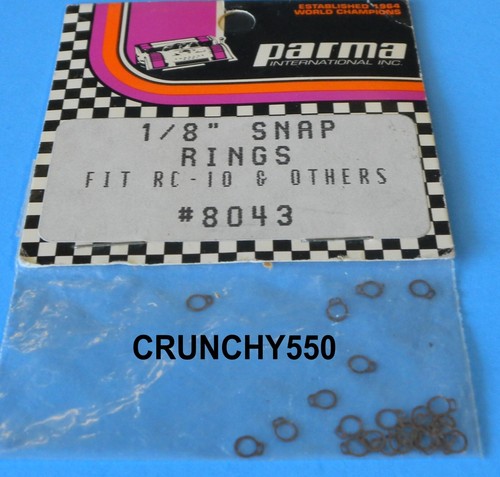 Vintage Parma 1/8 Snap Rings For Hinge Pins RC10 8043 RC Part | eBay