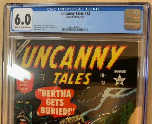 UNCANNY TALES #12 BILL EVERETT, PAUL REINMAN, BOB POWELL Art! CGC FINE ...