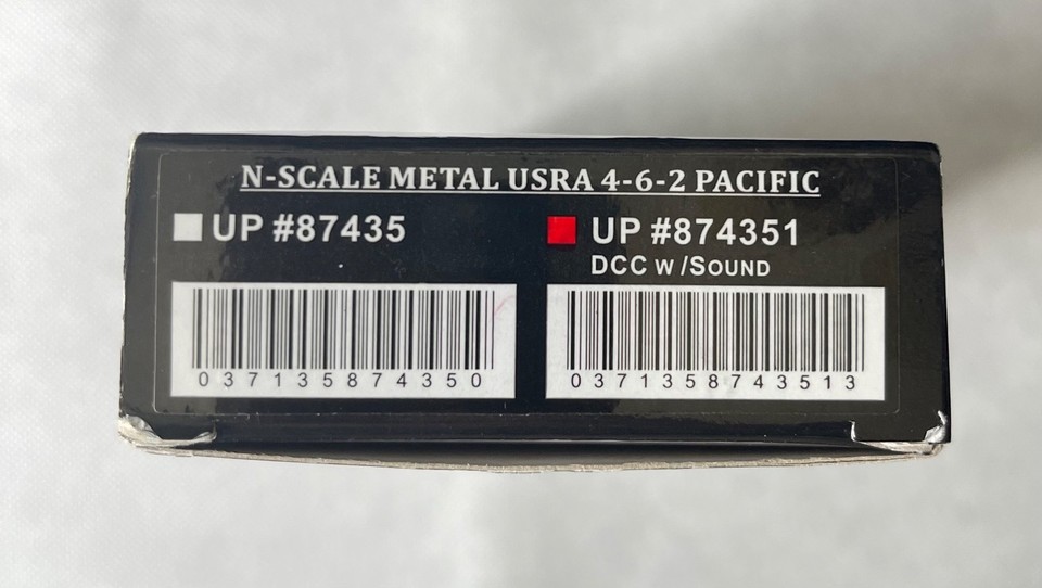 MODEL POWER 87435 N SCALE METAL 4-6-2 6783 UP UNION PACIFIC | eBay