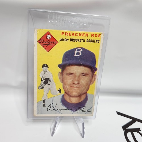 1954 Topps - Gray Back #14 Preacher Roe FREE SHIPPING | eBay
