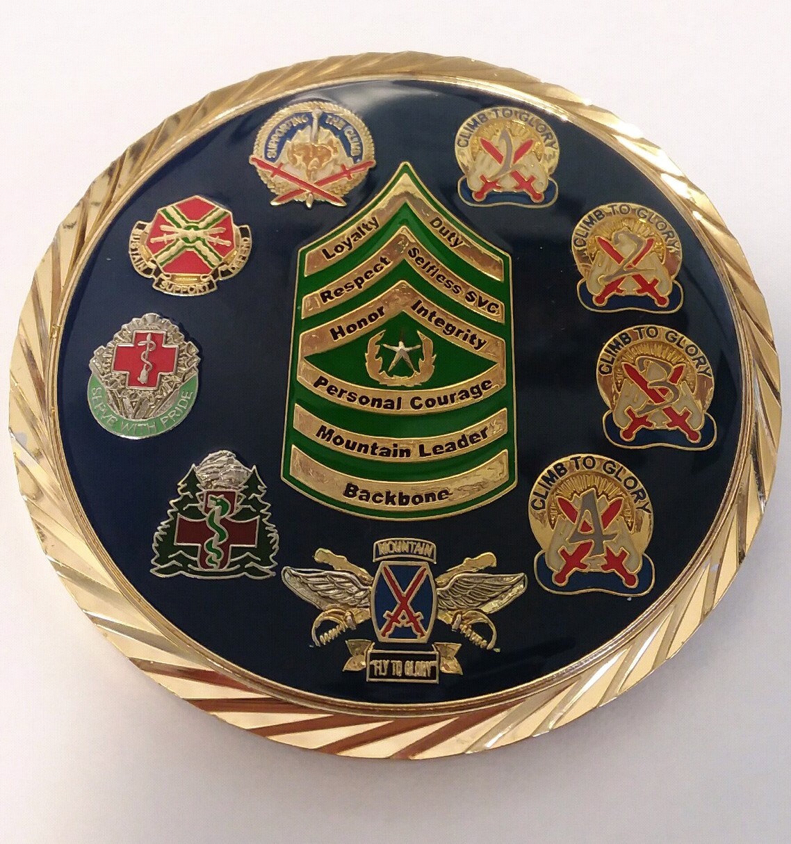 US Army 10th Mountain Division DCSM Sergeant Major Challenge Coin Some ...