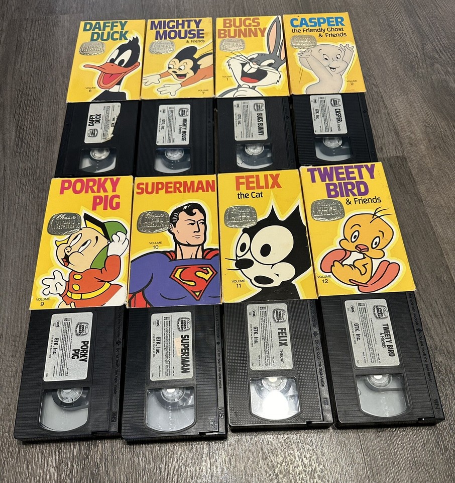 8 VHS Cartoon Tapes. Classic Video Library | eBay