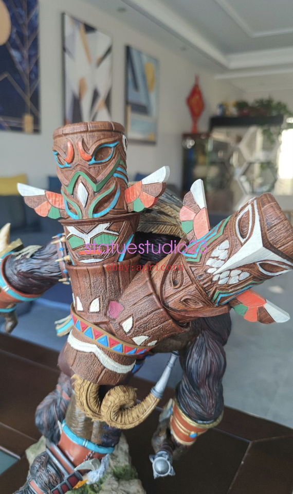 World of Warcraft Tauren Statue Resin Figure Model Collectible Private ...