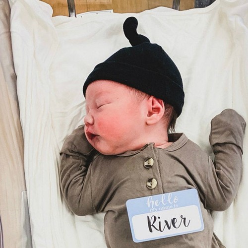 6pcs Newborn Baby Name Stickers Newborn Name Tags Lovely Infant Hello ...