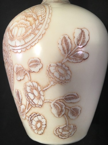 Rare Webb Old Ivory English Cameo Glass Vase 7 3/4 Inches Signed | eBay
