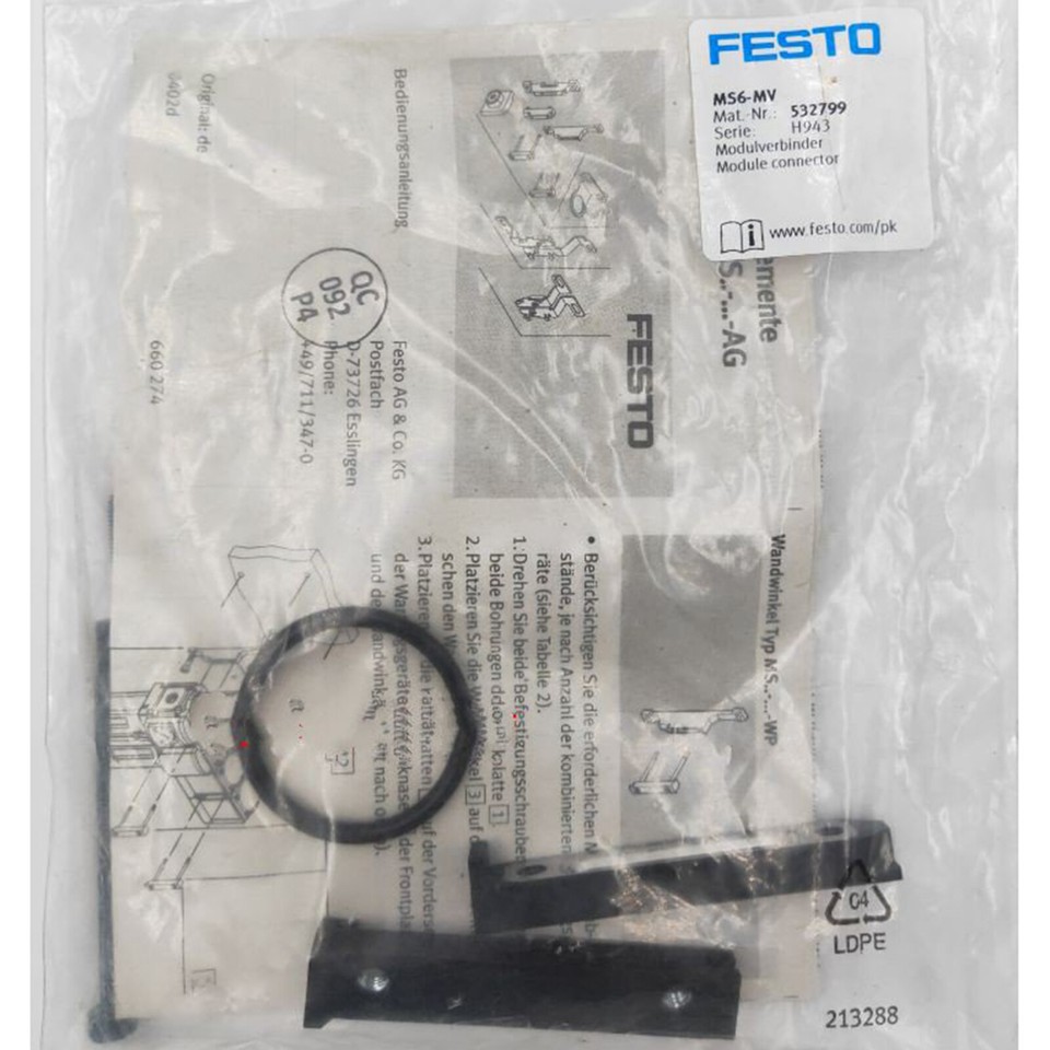 one new festo MS6-MV 532799 module connection accessories Quality ...