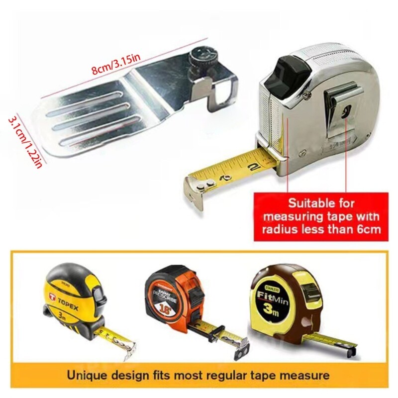 4Pcs Measuring Tape Clip Ruler Tape Measure Fixing Clip Tape Measure ...