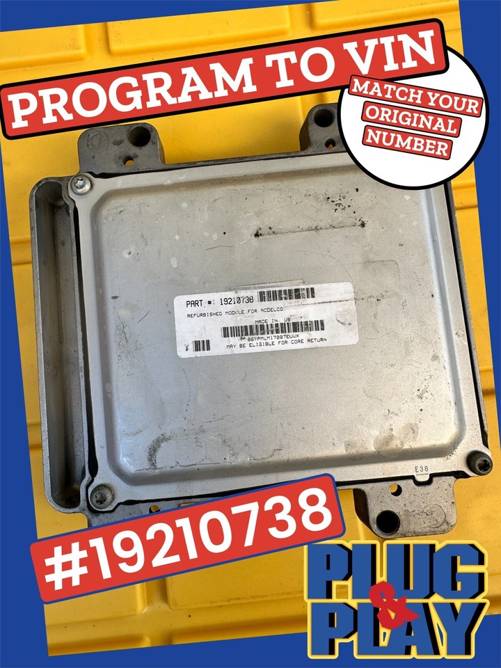 2007 Escalade Engine Computer 19210738 Programmed To Your VIN ECM PCM ...