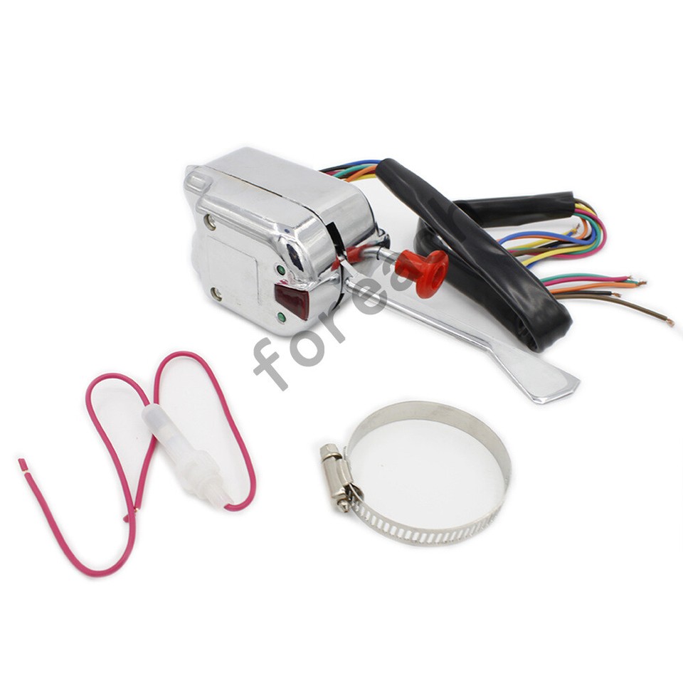 New 12V Universal Street Hot Rod Chrome Turn Signal Switch For FORD GM ...