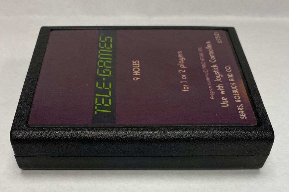Atari 1980 Golf 9 Holes Game Program Cartridge Sears Video Game System ...