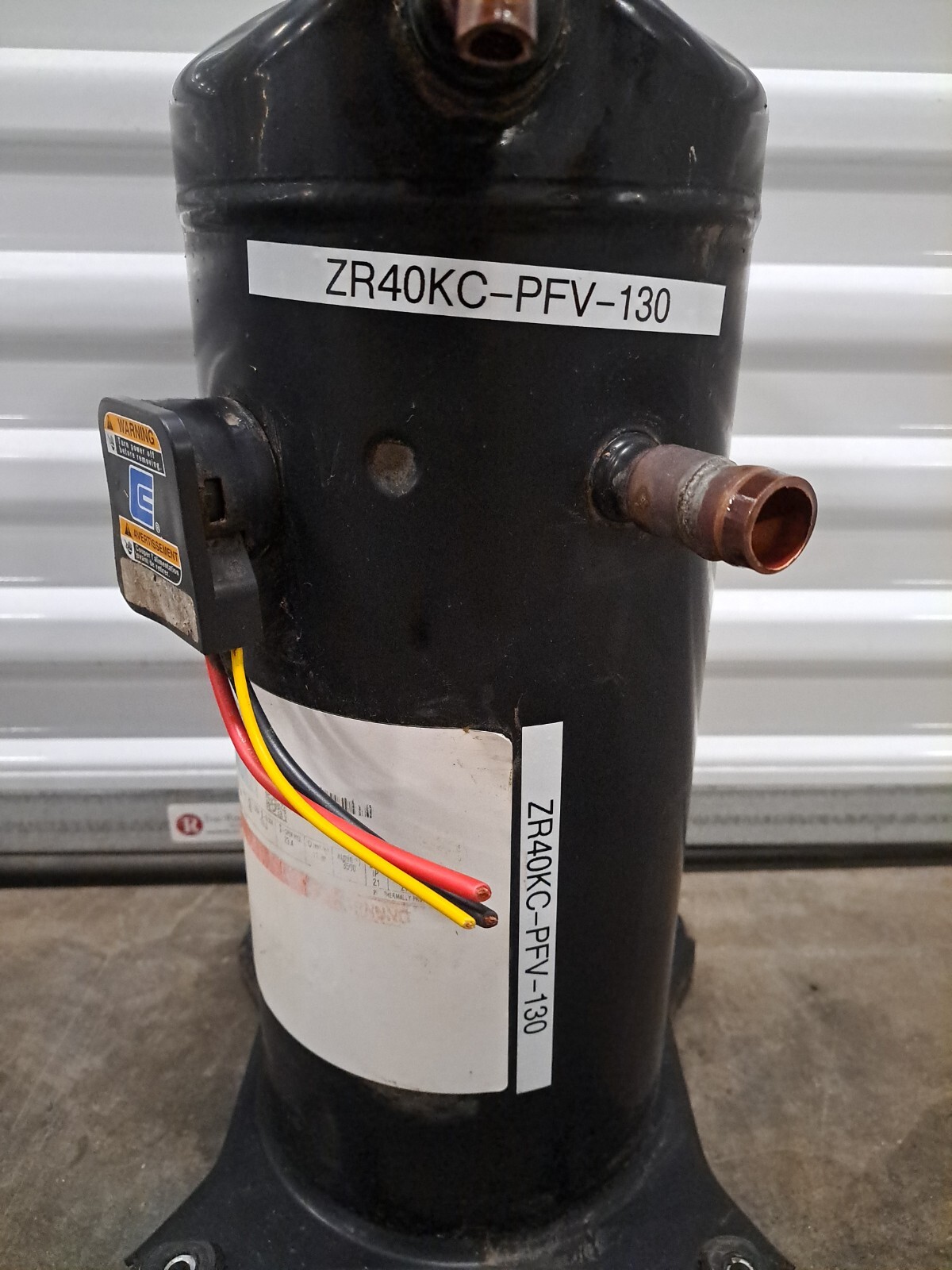 3 - 3 1/2 Ton copeland scroll compressor ZR40KC-PFV-130 (S3T1) | eBay