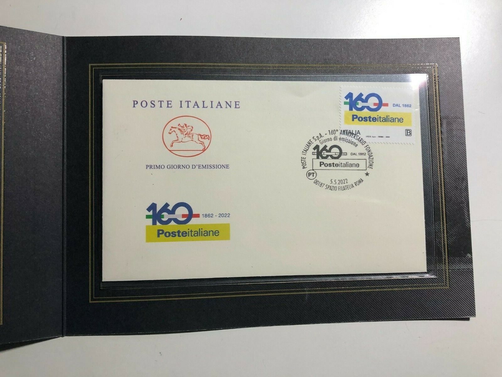 2022 Folder Filatelico 160° Poste Italiane - Cartolina Foglietto FDC ...