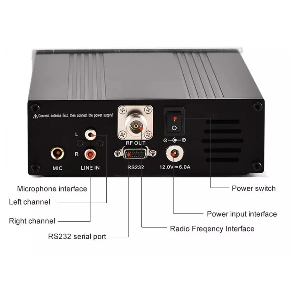 25W FM Radio Transmitter Broadcast Wireless Stereo Station CZE-T251 | eBay