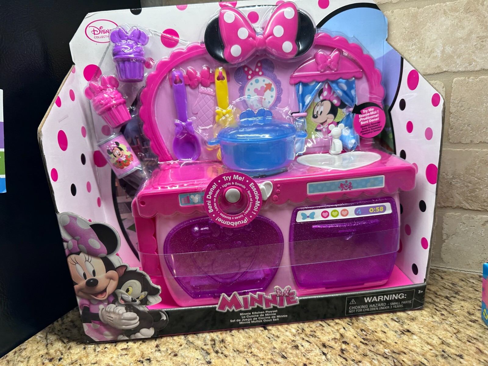Disney Minnie Mouse Kitchen Play Set, Oven Set Pan Set Best Christmas ...