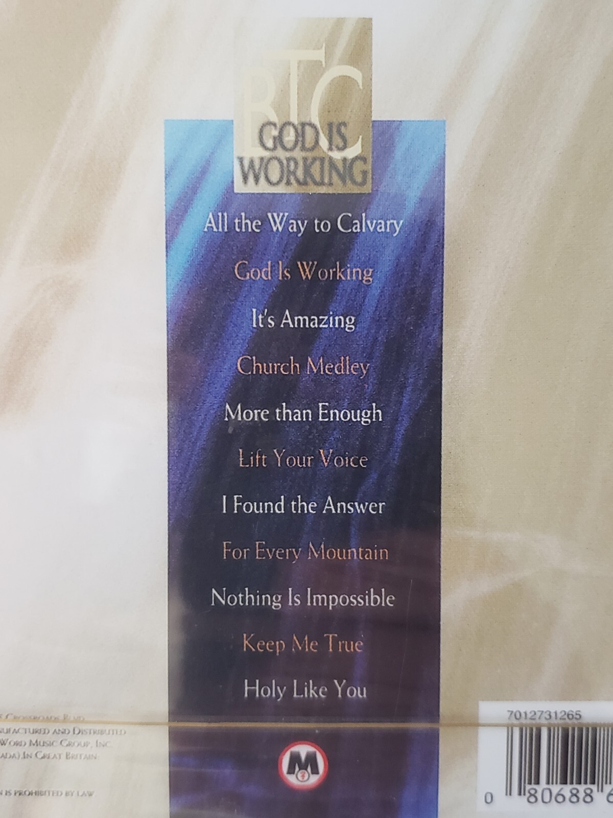 God Is Working by The Brooklyn Tabernacle Choir (CD, Jan-2005, INO ...