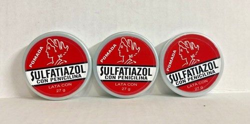 3 Pomadas de SULFA-TIAZOL / sulfa-thiazole ointment 27g each | eBay