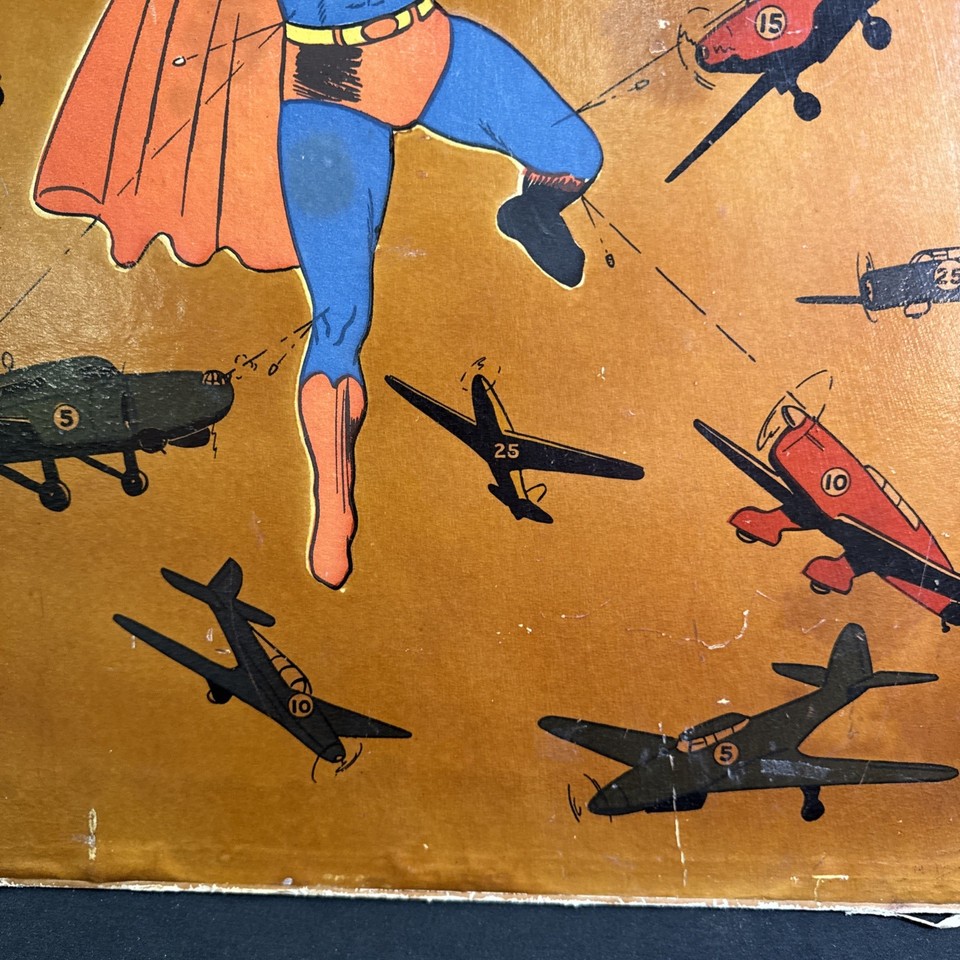 Vintage 1940 Superman Dart Board DC Comics Superhero Game | eBay