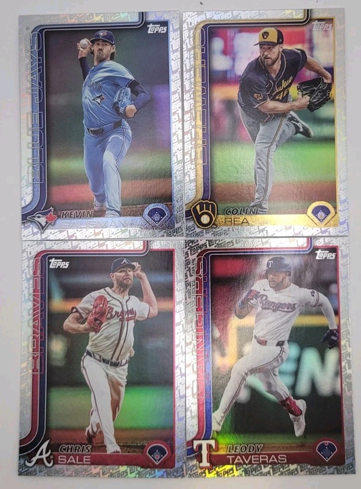 2025 Topps S1 Topps Foil Pattern Parallel 4 Card Lot Sale Rea Gausman ...