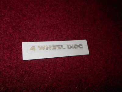 1979 1980 1981 PONTIAC FIREBIRD TRANS-AM 4 WHEEL DISC DOOR HANDLE DECAL ...