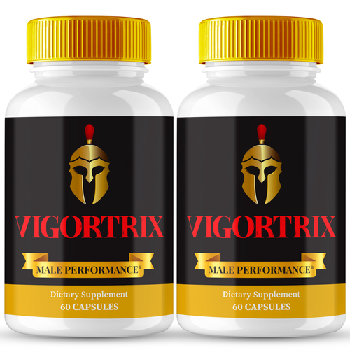 (2 Pack) Vigortrix Men Vitality Pills, Natural Energy & Stamina Support ...