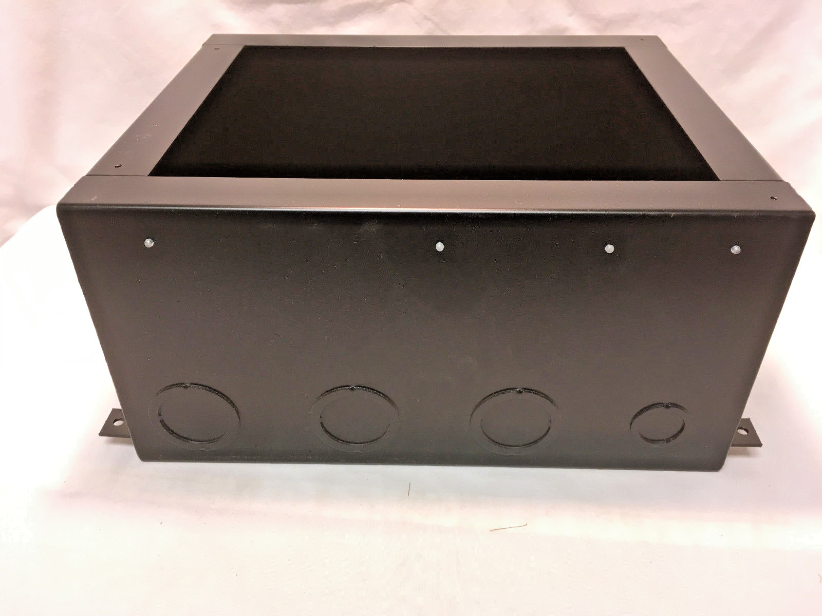 FSR FL-2000 Concrete Floor Box Black with Temporary Steel Construction ...