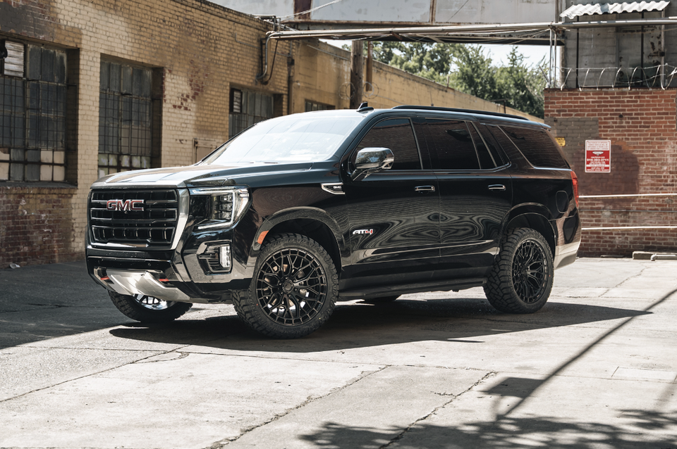 4 New 20" Fuel D869 Sigma Blackout 20x9 6x5.5 6x139.7 Wheels Rims Chevy ...