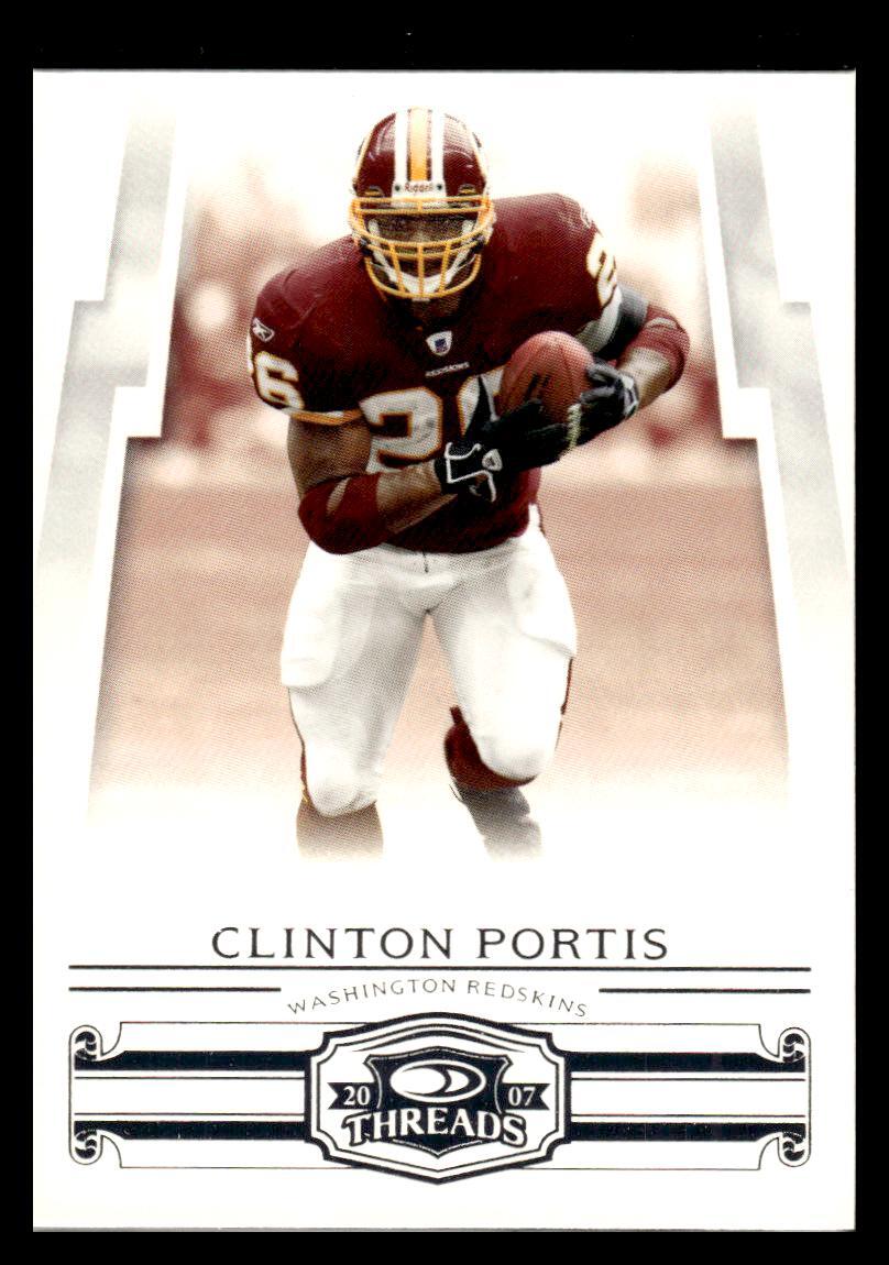 2007 Donruss Threads #55 Clinton Portis Washington Redskins | eBay