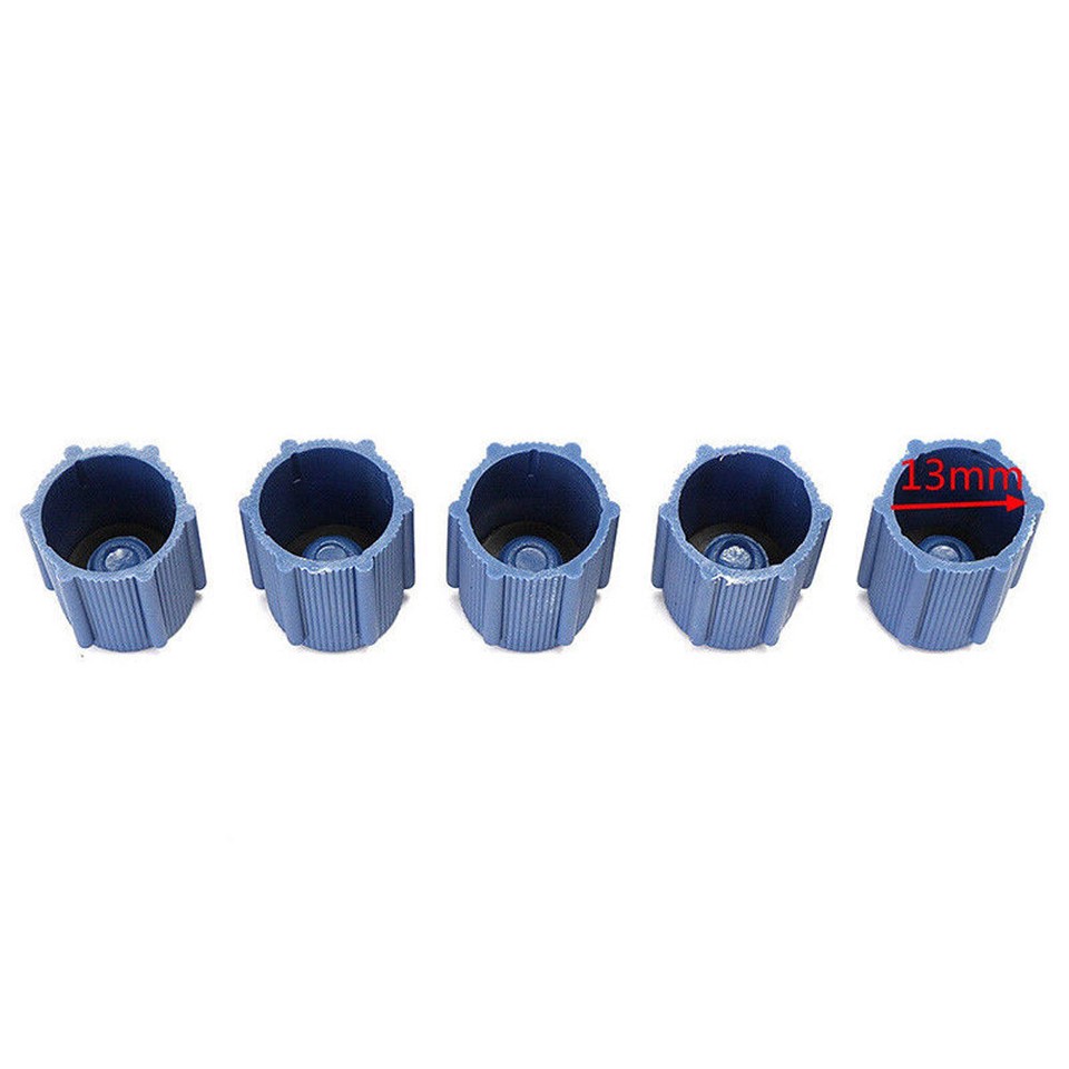 10X R134a 13mm-16mm AC System Cap Charging Port Service Caps Hi-Low ...