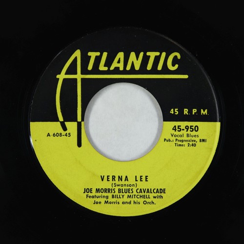 Blues 45 - Joe Morris Blues Cavalcade - Verna Lee - Atlantic | eBay
