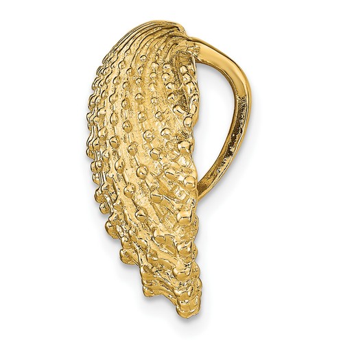 Lex & Lu 14k Yellow Gold Scallop Shell Slide LALSL614 | eBay
