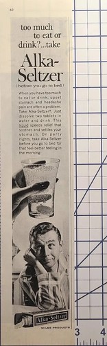 Alka-Seltzer Effervescent Analgesic Alkalizing Tablets Vintage Print Ad ...
