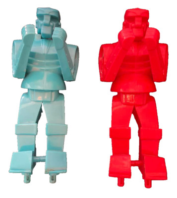 Mattel Rockem Sockem Robots Classic Boxing Match Fighter Red Rocker ...