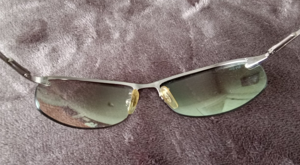RAY-BAN RB3179 Top Bar Men's Silver Tone Mirrored Sunglasses- 63[ ]15 ...