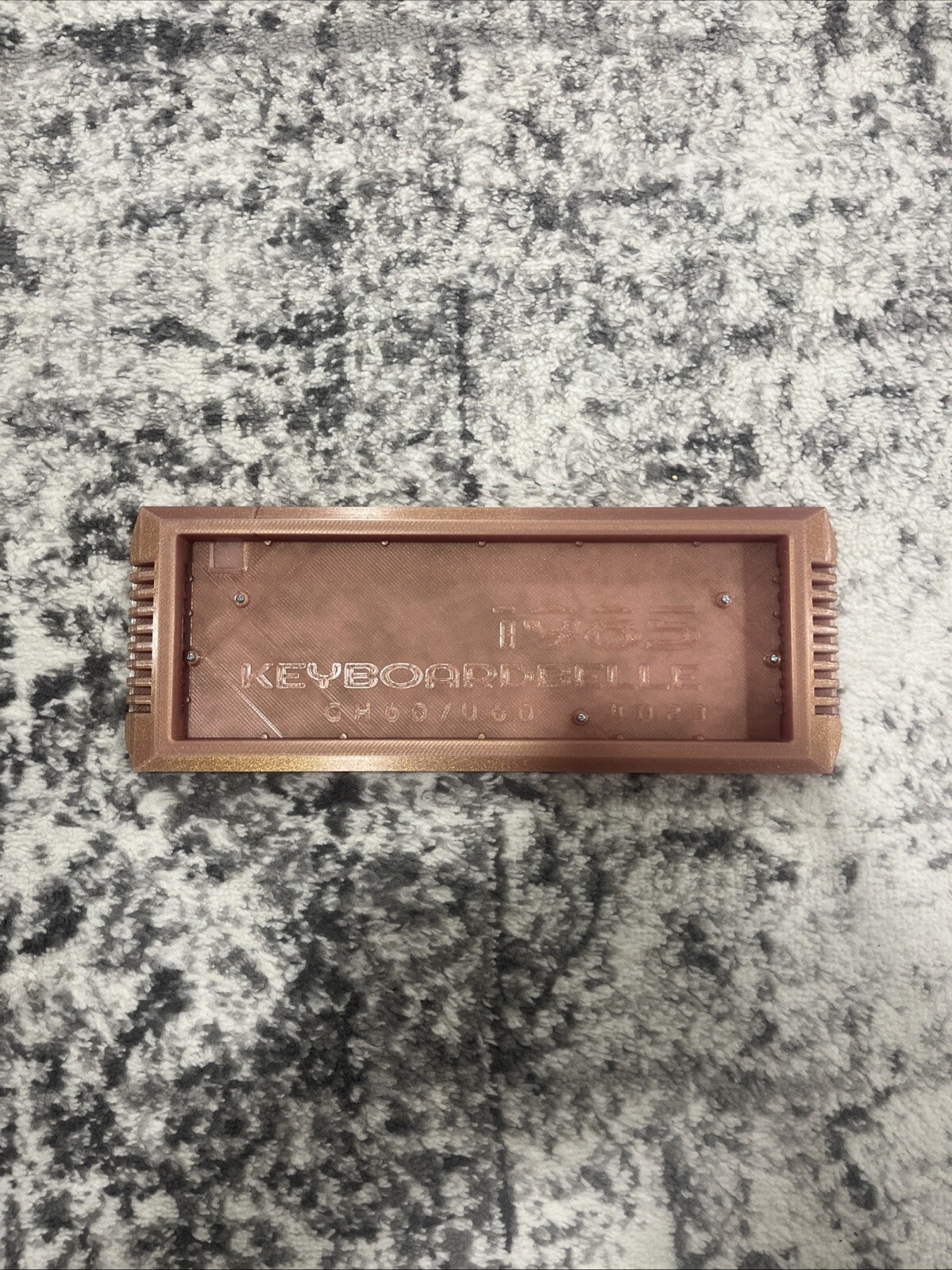 Keyboardbelle 1985 3D Printed 60% Mechanical Keyboard Case Sparkly Rose ...