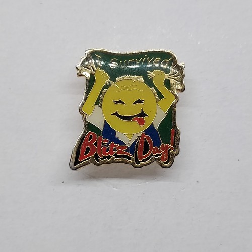 Vintage "I Survived Blitz Day" Walmart Employee Lapel Pin | eBay