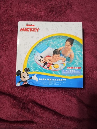 Disney Baby Inflatable Watercraft 6-18M Pool Beach Swim Mickey Mouse ...