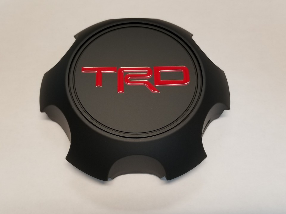 Toyota TRD Matte Black Center Cap Set Tacoma 4Runner FJ Cruiser PTR20 ...