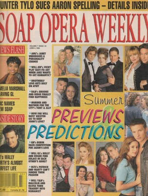 Soap Opera Weekly June 4, 1996 SARAH BROWN-JOSEPH MASCOLO-HUNTER TYLO ...