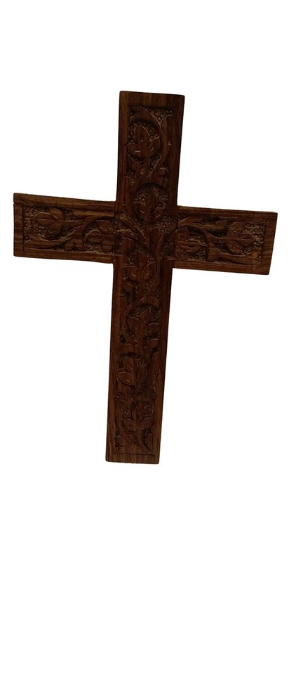 IBLAY Wall Mounted Wall Hanging Wooden Christ Cross Crucifix Catholic ...