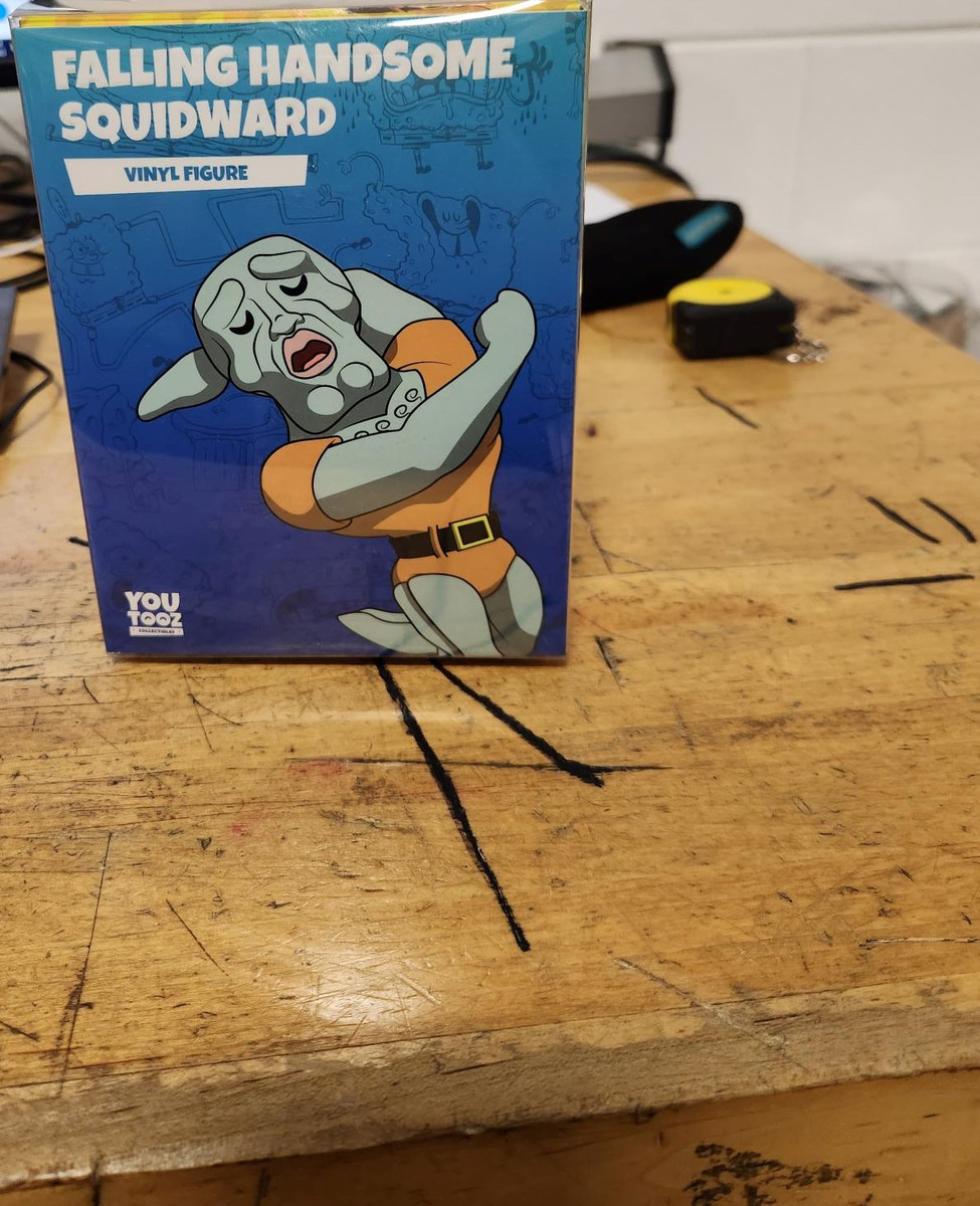 Beautiful Squidward Falling