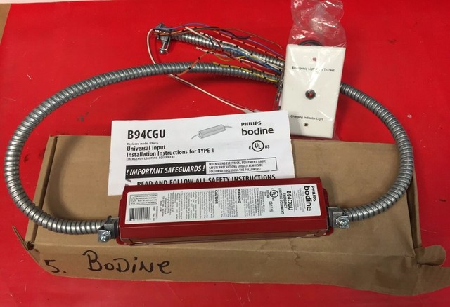 Philips-Bodine B94CGU 18w 42w, Compact Fluorescent Emergency Ballast ...