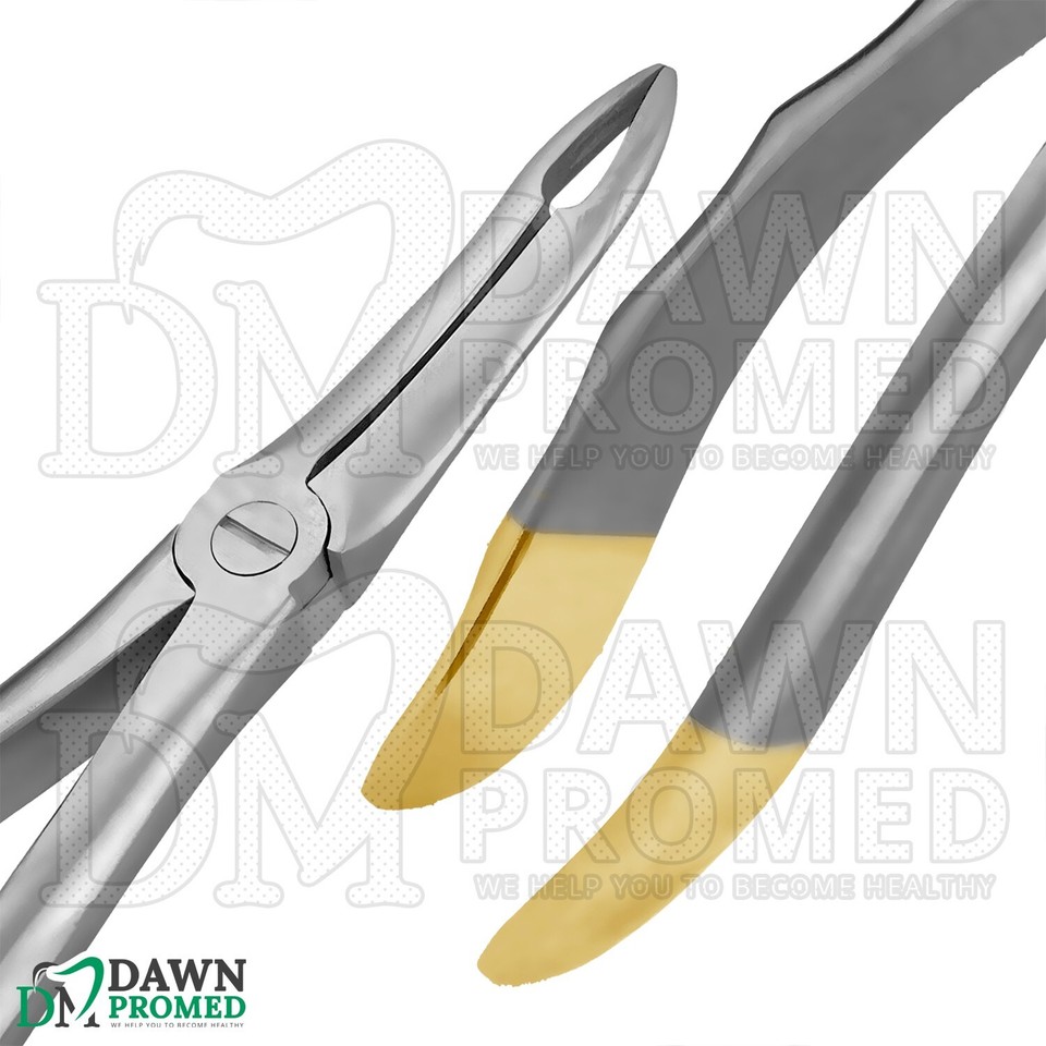 4 Pcs TC Extracting Forceps Root Tip Set Dental Extraction Instruments ...