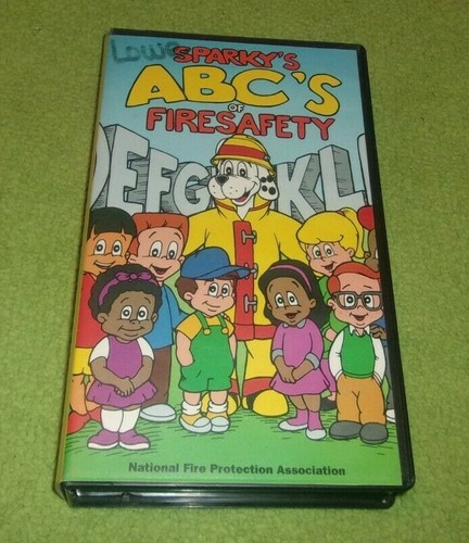 Sparky's ABC'S of Fire Safety VHS Children Tested 1996 Rare | eBay