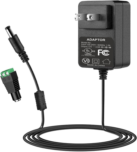 UL Listed 12V 3A Power Adapter, 100-240V AC to DC 12V 3A 36W Power ...
